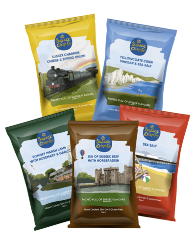 Mixed Case 150g – The Sussex Crisp Company